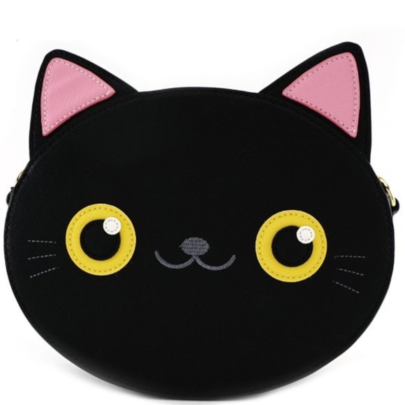 Loungefly | Bags | Loungefly Black Cat Face Crossbody Bag | Poshmark